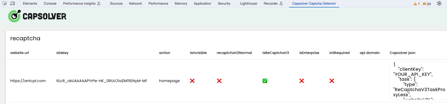 Extension Settings for Developers| Capsolver